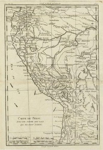 Map of the Western Coast of South America, 1780 for sale at Pamono