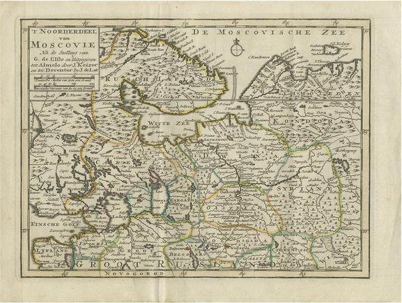Antique Map of Northern Muscovy by Keizer & De Lat, 1788 for sale at Pamono