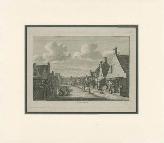 C.F. Bendorp, Frisian Village of Arum, 1790s, Paper for sale at Pamono