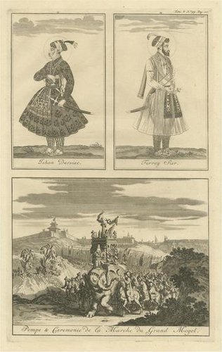 Chatelain, Portraits of Emperors and a Parade for The Grand Mogul, 1719 ...