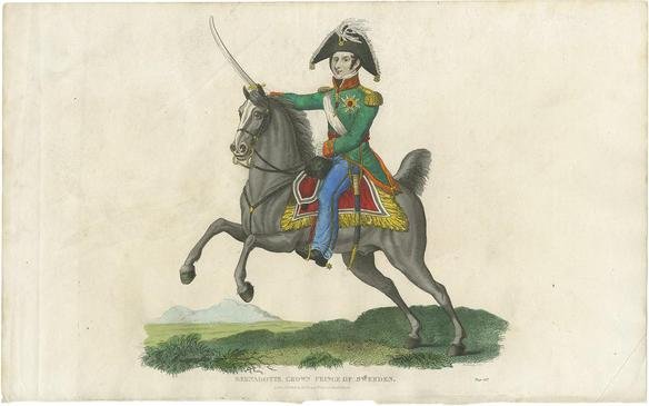 Richard Evans, Jean-Baptiste-Jules Bernadotte, 1816, Paper for sale at ...