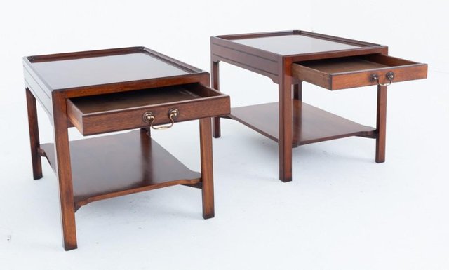 Regency Revival Side Tables, 1920s, Set of 2 for sale at Pamono