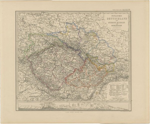 Antique Map of Eastern Germany, 1858 for sale at Pamono