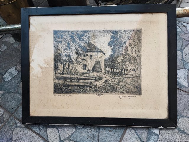 Pre-War Artist, Graphic Artwork, 1890s, Woodblock Print, Framed for ...