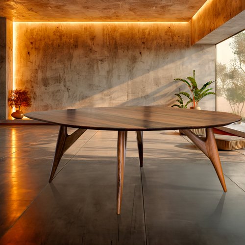 Kai Dining Table in Walnut for sale at Pamono