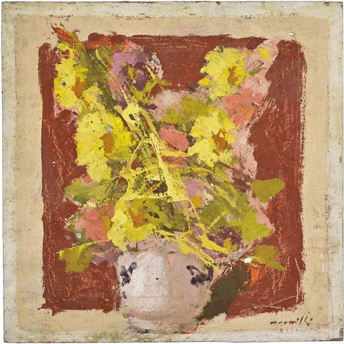 Franco Marzilli, Still Life, Oil Painting, 1970s for sale at Pamono