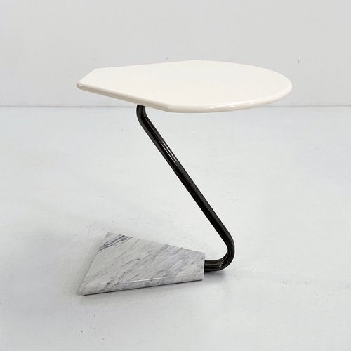 La Palma Side Table with Marble Base, 1980s for sale at Pamono