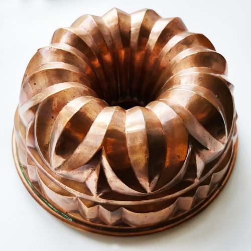 Antique Copper Bundt Cake Mold, 1800s for sale at Pamono