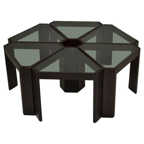Tony Modular Tables from Porada Moretti, 1970s, Set of 6 for sale at Pamono