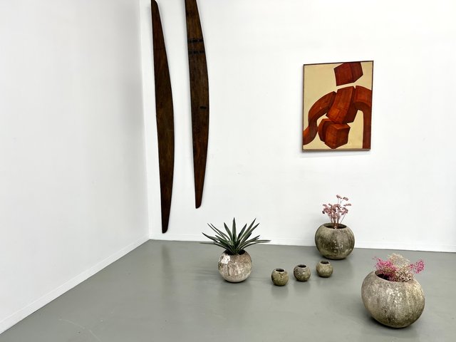 Twisting Totem Body, 1970s, Oil on Canvas for sale at Pamono