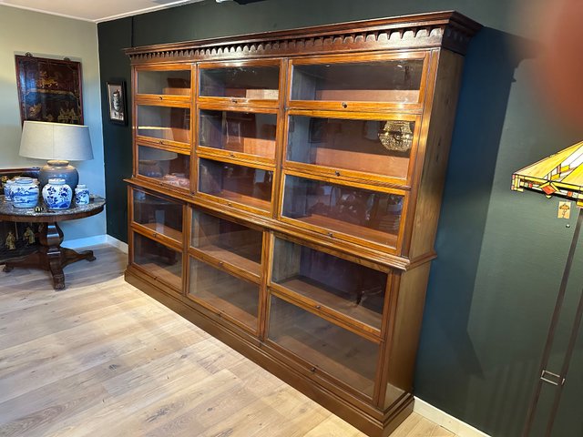 Large Antique Bookcase, 1890s for sale at Pamono