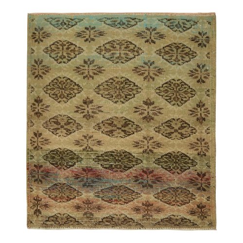 Distressed Style Rug in Beige-Brown Patterns by Zeki Muren for sale at ...