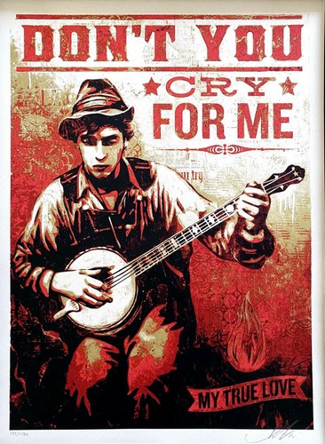 Shepard Fairey (Obey), Oh Susannah, Signed Silkscreen for sale at Pamono