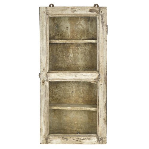 Small Wall Display Case in Patinated Wood for sale at Pamono