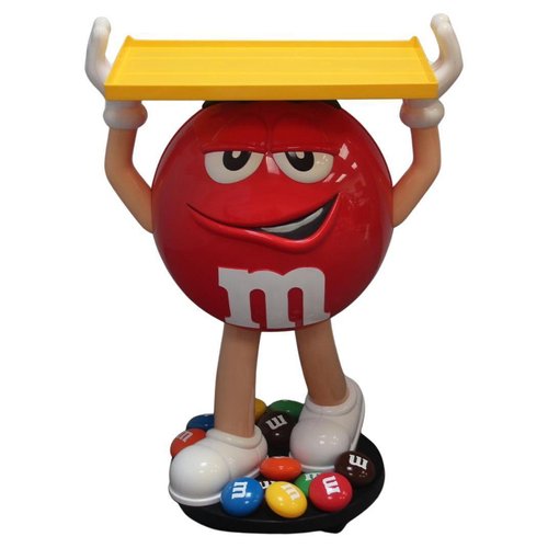 Plastic M&M Candy Company Mascot in Stand, 1990s for sale at Pamono