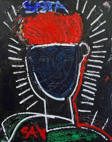 Sax Berlin, Guardian Angel, 2025, Oil & Acrylic on Canvas for sale at ...