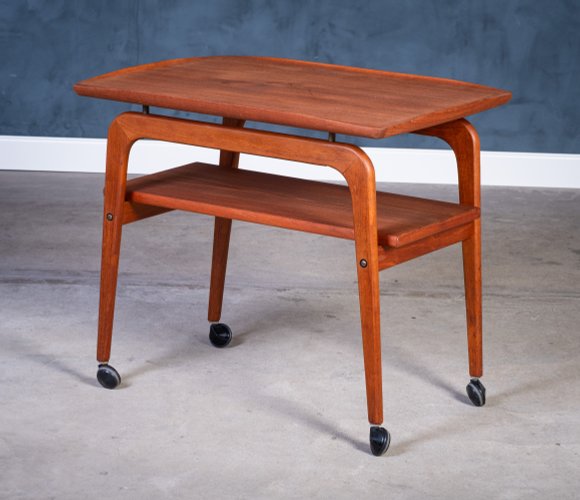 Teak Bar Cart by Arne Hovmand-Olsen for Mogens Kold, 1960s for sale at ...