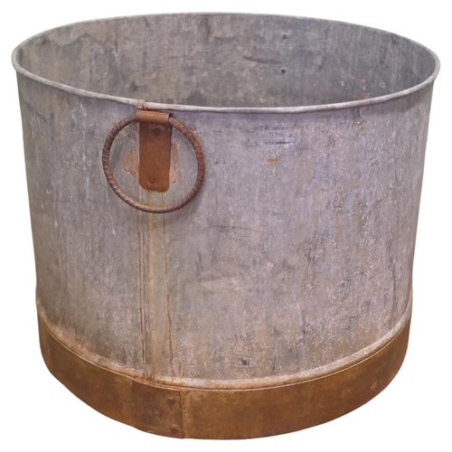 Large Galvanised Steel and Iron Cauldron for sale at Pamono