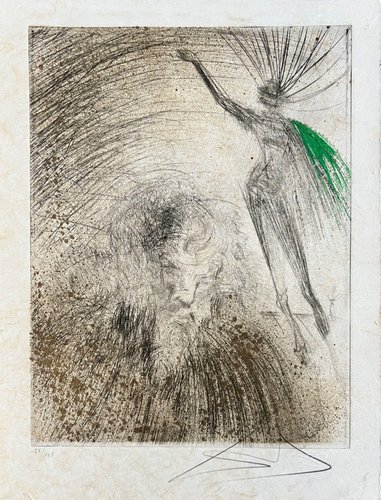 Salvador Dali, Old Faust, 1969, Etching for sale at Pamono