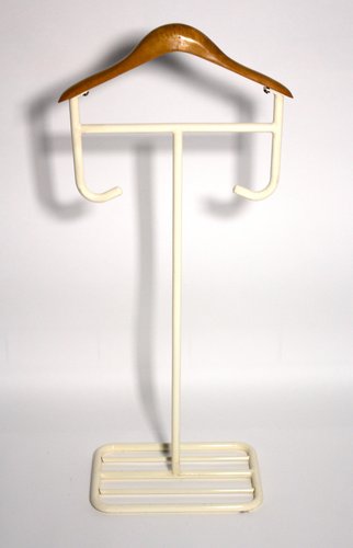 Bauhaus White Tubular Steel Valet, 1930s for sale at Pamono