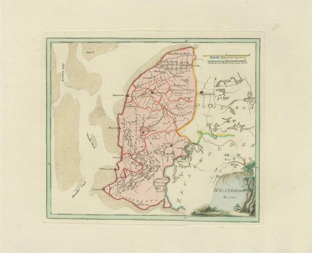 Antique Map of Southern Westergo in Friesland by Von Reilly, 1791 for ...