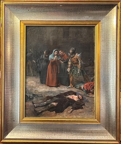Murder of Filippo Strozzi, 19th Century, Oil on Canvas, Framed for sale ...