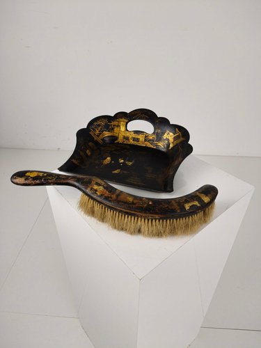 Antique French Chinoiserie Papier-Mâché Silent Butler, 1800s, Set of 2 ...