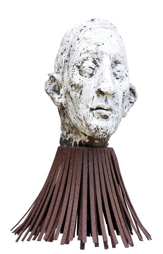 Óscar Aldonza Torres, Black Refractory Sculpture with White Smoked ...