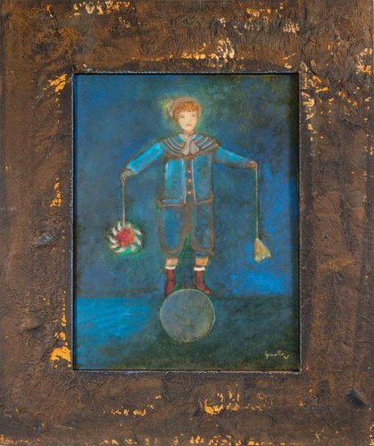 Luigi Granetto, Measuring under the Fingers, Oil Painting, 1998 for ...