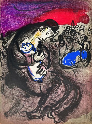 Marc Chagall, Jeremiah's Lamentations, 1956, Lithograph for sale at Pamono