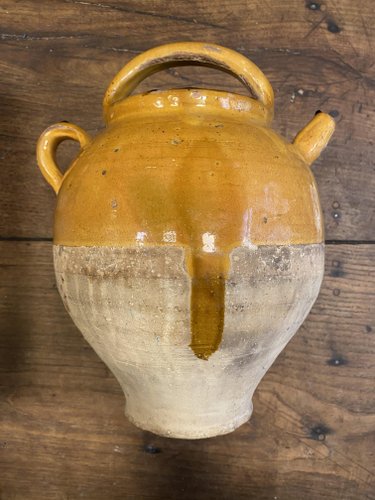 Antique Glazed Terracotta Jam Pot with Pouring Spout, 1800s for sale at ...