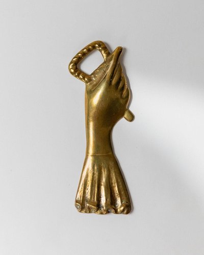 Vintage Brass Hand and Sleeve Bottle Opener from CEG, Italy, 1950s for ...
