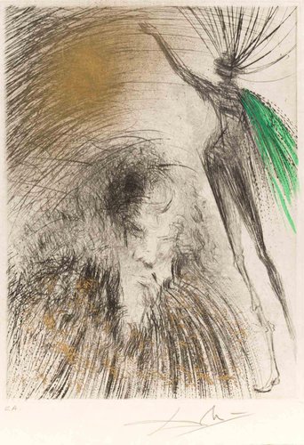 Dali, Vieux Faust, Etching, 1969 for sale at Pamono