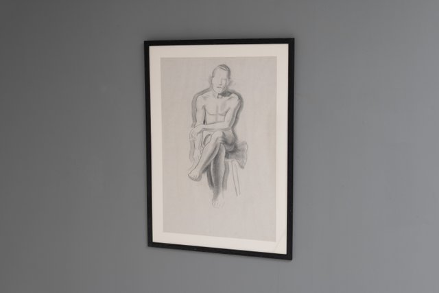 Male Life Drawing, 1960, Paper for sale at Pamono