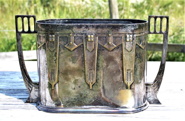 Large German Silverplated Champagne Cooler from WMF, 1890s for sale at ...