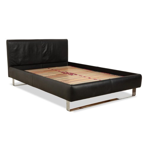 Leder Bett in Schwarz von Christine Kröncke bei Pamono kaufen