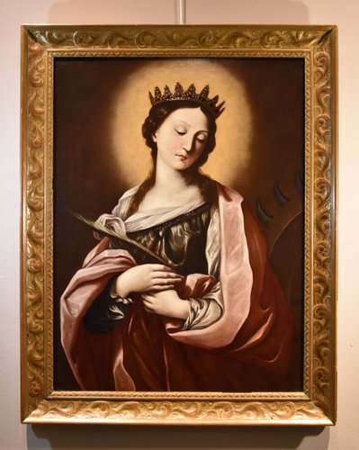 Bottega di Guido Reni, Santa Caterina d'Alessandria, 1650, Olio su tela ...