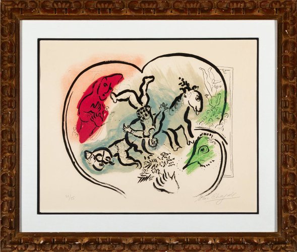 Marc Chagall, Le coeur de cirque (Das Herz des Zirkus), 1967 ...