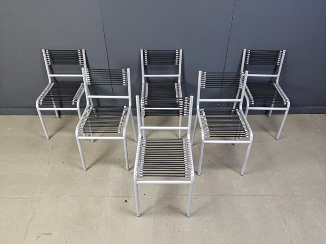 Sandow Dining Chairs from Rene Herbst, 1980s, Set of 6 for sale at Pamono