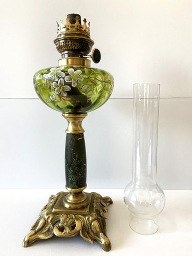 Antique Oil Lamp by Hugo Schneider for Hasag, Germany, Late 1800s for ...
