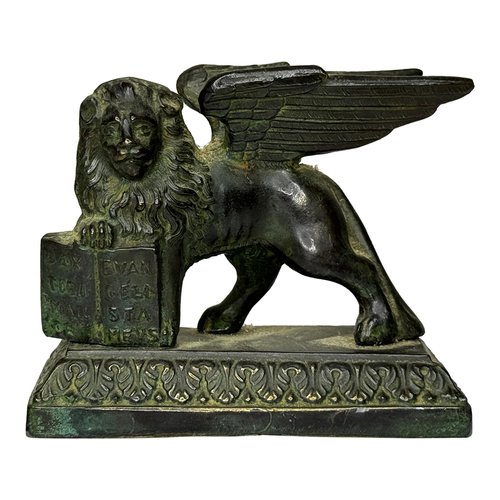 Italian Neoclassical Bronze Winged Lion of Saint Mark for sale at Pamono