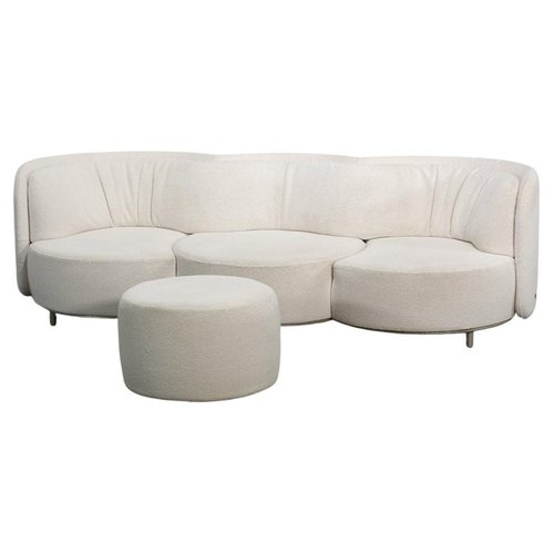 4-Seater Wave Sofa and Ottoman attributed to Nika Zupanc for Natuzzi ...