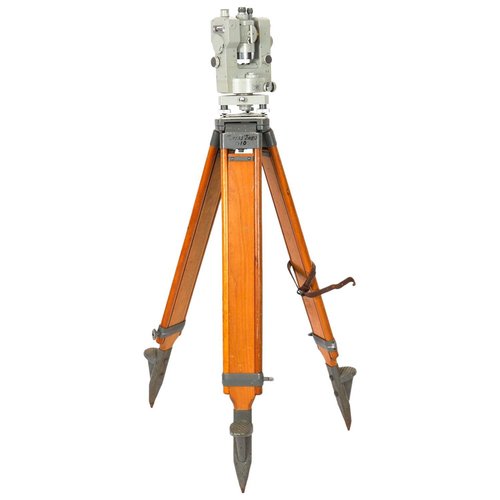 Vintage Theo 010 Theodolite with Tripod and Case by Carl Zeiss, Set of ...