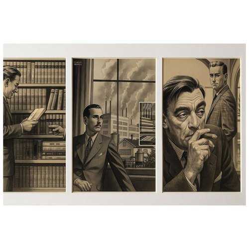 Charles Burki, Illustrations commerciales, années 60, Papier, Set de 4 ...