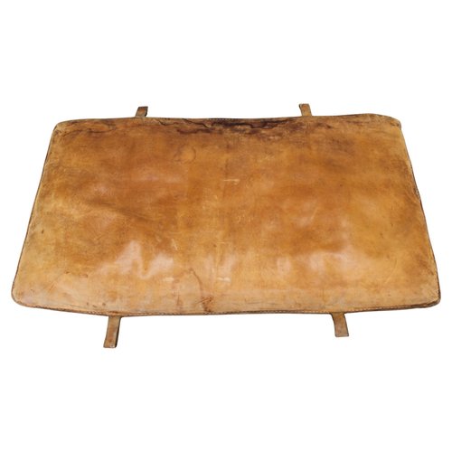 Vintage Czechoslovakian Thick Leather Gym Mat, 1930s for sale at Pamono