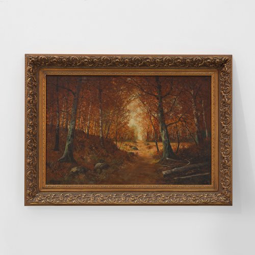 French Artist, Forest, 1926, Oil on Canvas, Framed for sale at Pamono