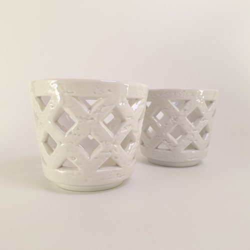 Vasi da fiori in ceramica di Gunnar Nylund per Rörstrand, anni '50, set ...
