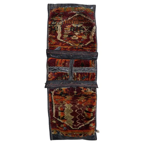 Vintage Middle Eastern Kurdish Saddle Bag Rug, 1920s for sale at Pamono