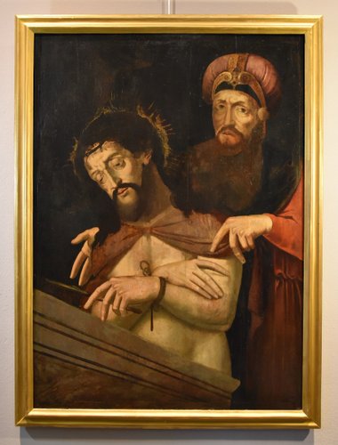 Circle of Michael Coxie, Ecce Homo, Pontius Pilate, 1580, Oil on Board ...