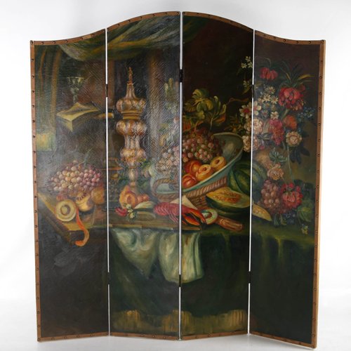 Vintage Painted Screen, 1970s for sale at Pamono